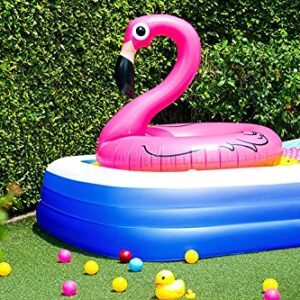 Inflatable Swimming Pools 120" X 72" X 22"Full Size Splashing Pool for Adults, Kids, Toddlers, Blow up Paddling Pool for Indoor,Outdoor, Garden, Courtyard, Summer Party