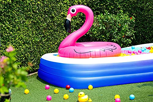 Inflatable Swimming Pools 120" X 72" X 22"Full Size Splashing Pool for Adults, Kids, Toddlers, Blow up Paddling Pool for Indoor,Outdoor, Garden, Courtyard, Summer Party