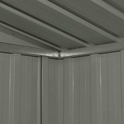 Garden Storage Shed Anthracite Steel Outdoor Garage Building House