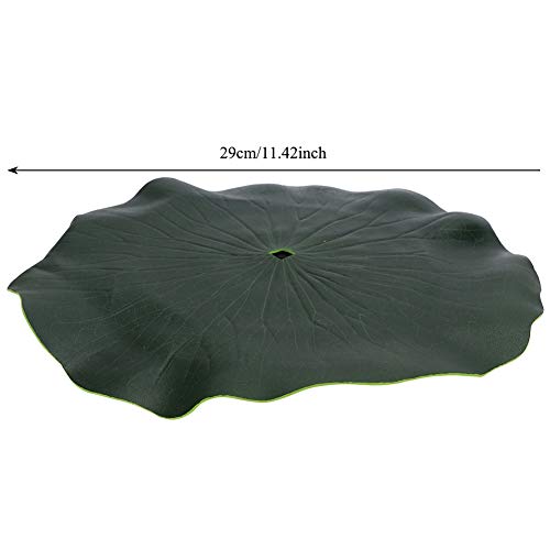 TOPINCN Lotus Leaf Floating Tray for Solar Fountain Pump Portable Floating Tray for Garden Pond Pool Fish Pond