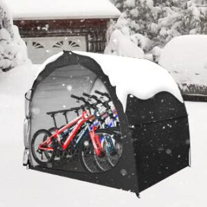 H&ZT Bike Storage Tent - 6.5' x 5.3'x 5.3' Outdoor Bike Cover - Waterproof Lawn Mower Garden Tools Shed - Backyard Storage Tent Shelter W/Fixing Peg