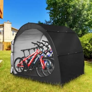 H&ZT Bike Storage Tent - 6.5' x 5.3'x 5.3' Outdoor Bike Cover - Waterproof Lawn Mower Garden Tools Shed - Backyard Storage Tent Shelter W/Fixing Peg