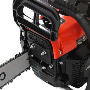 18" Gas Chainsaw 58cc Power Chain Saw 4.4 HP 2-Stroke Gasoline Chainsaw Handheld Cordless Petrol Chain Saws Garden Tools for Wood Cutting, Forest Felling, Tree Pruning | US Stock