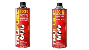 trufuel pre-blended 2-cycle fuel for outdoor equipment – 32 oz. (2-pack, 50:1)