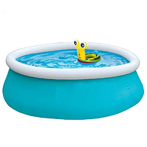 Inflatable Kiddie Swimming Pool - 6ft x 20in Round Above Ground Full Pools for Kids, Toddlers, Infant & Adult Easy Set for Outdoor, Garden, Backyard, Summer Water Party (Round Shape)