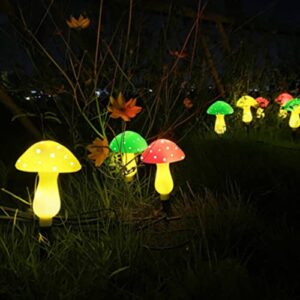 Solar String Lights Outdoor, 8 Modes Solar Mushroom String Light, IP65 Waterproof Cute Shaped Mushroom Fairy Lights Garden Landscape Lights, for Yard, Patio Gazebo Garden-1 Pack of 3