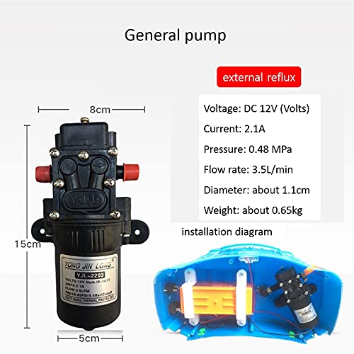 SDLSH Submersible Pump Sprayer Pump, Garden Farm Electric Tools Sprayer Pump Boat Bilge Pump (Color : General Internal)