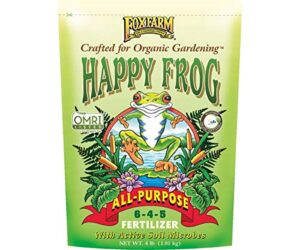 foxfarm fx14620 happy frog all-purpose fertilizer, 4 lb bag nutrients