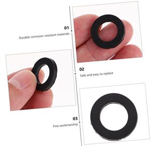 VILLFUL 100pcs Keep Rubber Shower Pipe Shop Heads Garden Tabs Standard Seal Water Round Gasket Fit Duty All Washers Heavy for Replacement Self Sealing O Hose Ring Nozzle Flat Washer