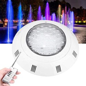 led pool light, ip68 waterproof underwater light, 72w 360led rgb pool light with remote control for swimming pool, rockery, aquarium, garden, fountain(ac12v)