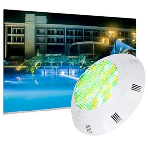 LED Pool Light, IP68 Waterproof Underwater Light, 72W 360LED RGB Pool Light with Remote Control for Swimming Pool, Rockery, Aquarium, Garden, Fountain(AC12V)