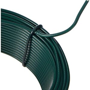 Bulk Hardware BH00135 Plastic Coated Garden Wire, 12 Gauge x 49', Green