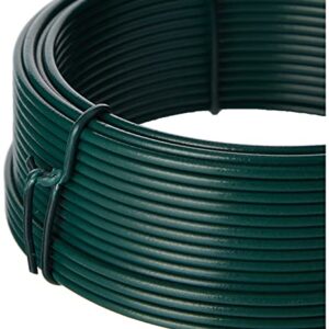 Bulk Hardware BH00135 Plastic Coated Garden Wire, 12 Gauge x 49', Green