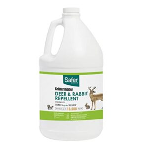 safer brand 5973 critter ridder deer & rabbit repellent concentrate – 128 oz