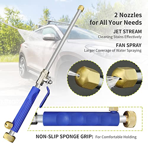 XUNCHI High Pressure Power Washer Wand Hydro Jet Nozzle for Garden Cleaning Car Washing Watering Sprayer Cleaning Tool