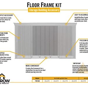 Arrow Sheds Floor Frame Kit for Arrow Classic and Select Storage Sheds, Large Sheds