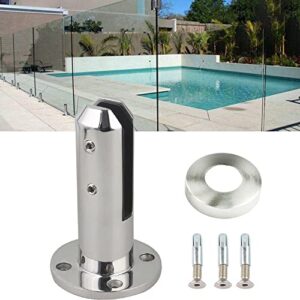 ZLXDP Spigots Stairs Swimming Pool Spigot Glass Balustrade Railing Balcony Home Garden Bathroom Fence Railing Clip Stainless Steel