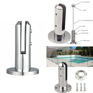 ZLXDP Spigots Stairs Swimming Pool Spigot Glass Balustrade Railing Balcony Home Garden Bathroom Fence Railing Clip Stainless Steel