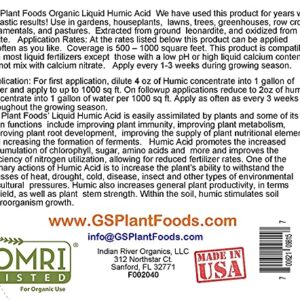 Organic Liquid Humic Acid with Fulvic Increased Nutrient Uptake for Turf, Garden and Soil Conditioning 1 Gallon Concentrate (Packaging May Vary)