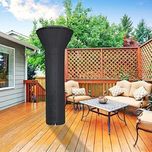 Shieldo Patio Heater Covers Waterproof with Zipper Outdoor Heater Cover Heavy Duty Tear-Proof, Anti-Snow, Wind-Resistant Dust-Proof Cover for Patio Heater 87"x 33"x 19"