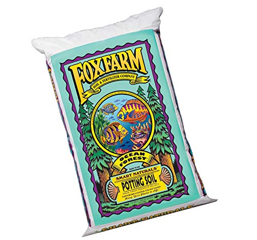 Foxfarm FX14000 Ocean Forest Indoor/Outdoor Garden Potting Soil Bags 6.3-6.8 pH, 1.5 Cubic Feet, 40 pounds for Plants (3 Pack)