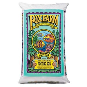 Foxfarm FX14000 Ocean Forest Indoor/Outdoor Garden Potting Soil Bags 6.3-6.8 pH, 1.5 Cubic Feet, 40 pounds for Plants (3 Pack)