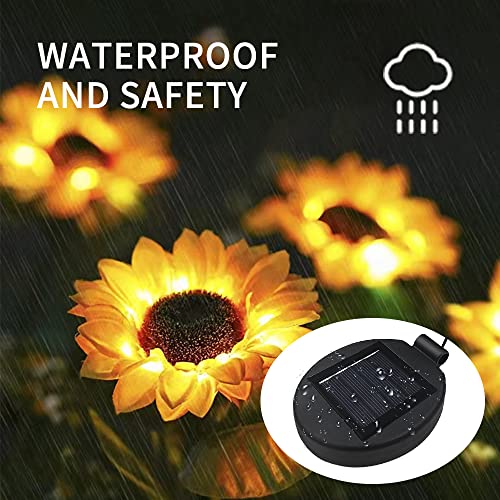 AQEENURA Solar Lantern Light Replacement Top,LED Solar Panel Lantern Lid Lights Replacement Part for Outdoor Flower DIY Solar Flower Lights Garden Patio Decor (2PCS)