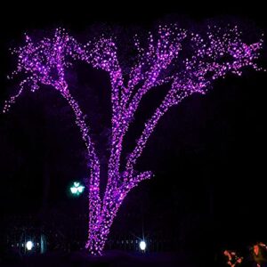 Dazzle Bright 240 LED Halloween String Lights, 78 FT Connectable Waterproof Fairy Lights with 8 Modes for Indoor Outdoor Party Yard Garden Christmas Decorations (Purple)