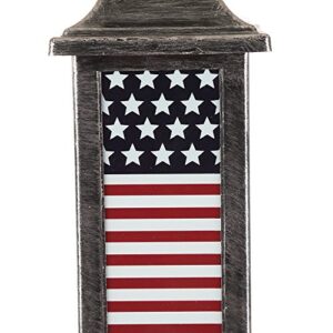 Solar Lantern Hanging Outdoor Lantern Waterproof Lamp Outdoor Garden Decor,American Flag