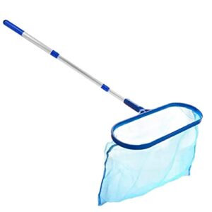 eioflia garden pond pool leaf skimmer swimming pool cleaning net fountain fish tank pool leaves fine mesh net telescopic pole leaf skimmer for swimming pool tubs spa