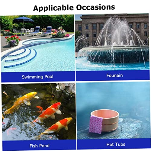 Eioflia Garden Pond Pool Leaf Skimmer Swimming Pool Cleaning Net Fountain Fish Tank Pool Leaves Fine Mesh Net Telescopic Pole Leaf Skimmer for Swimming Pool Tubs Spa