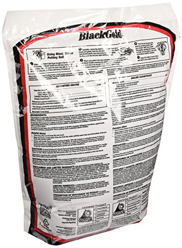 Sun Gro Horticulture 8-Quart Black Gold 1310102 Purpose Potting Soil With Control, Brown/A