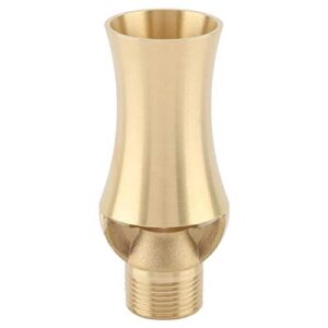 pond sprinkler water fountain nozzle, brass ice tower cascade cedar spray head for garden pond, pool, rockery decoration(1/2” 3/4”)