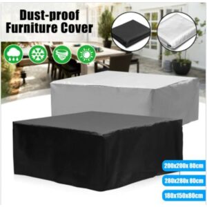 JJ yyds Universal Square Hot Tub Jacuzzi Spa Caps Cover Heavy Duty Waterproof Dustproof All-Weather Outdoor Garden Furniture Covers (Color : Light Grey, Specification : 244X244X90cm)