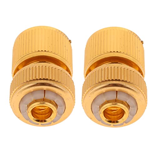 PETSOLA 2Pcs Pressure Washer Hose Adaptor Brass Plug Connection for Garden Hose - 1/2'' Female