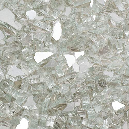 Dragon Glass DFG10-R09M Reflective Fireglass, 10 lb, Crystal