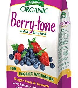 Espoma Organic Berry-Tone 4-3-4 Natural & Organic Fertilizer and Plant Food for All Berries. 4 lb. Bag. Use for Planting & Feeding to Promote Bountiful Harvest - Pack of 2