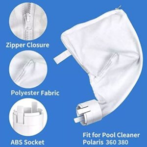 Tuimiyisou Pool Cleaner Debris Bag Fine Mesh Filter Bag Replacement with Zipper Closure for 360 380 Cleaning Tools-Garden Cleaning Tools