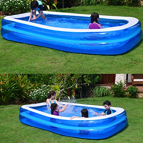 Lixada Inflatable Swimming Pool Babies Inflatable Summer Cool Bathtub Kids Garden Water Playing Inflatable Swimming Pool