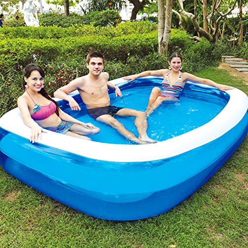 Lixada Inflatable Swimming Pool Babies Inflatable Summer Cool Bathtub Kids Garden Water Playing Inflatable Swimming Pool