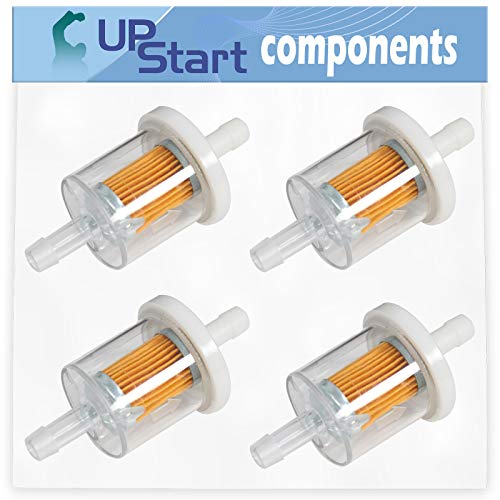 UpStart Components 4-Pack 691035 Fuel Filter Replacement for MTD 14AA815K057 (2009) Garden Tractor - Compatible with 493629 Fuel Filter 40 Micron