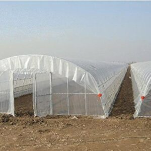 Agfabric 3.9Mil Plastic Covering Clear Polyethylene Greenhouse Film UV Resistant for Grow Tunnel and Garden Hoop, Plant Cover&Frost Blanket for Season Extension, 6x16ft