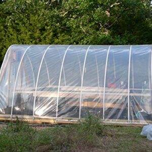 Agfabric 3.9Mil Plastic Covering Clear Polyethylene Greenhouse Film UV Resistant for Grow Tunnel and Garden Hoop, Plant Cover&Frost Blanket for Season Extension, 6x16ft