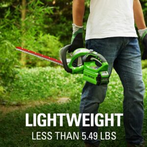 Greenworks 40V 24" Cordless Hedge Trimmer, Tool Only