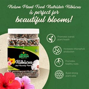 Nelson Plant Food - NutriStar Hibiscus Fertilizer - Outdoor and Indoor Plant Food - Tropical Hibiscus Fertilizer For All Flowering Tropical Plants