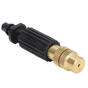 Atomizing Nozzle, Cooling Standard Size Brass Detachable Drip Irrigation Sprayer Humidification for Garden for 4/7mm Pipe