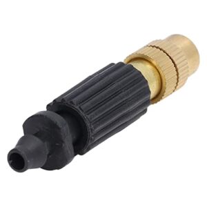 Atomizing Nozzle, Cooling Standard Size Brass Detachable Drip Irrigation Sprayer Humidification for Garden for 4/7mm Pipe