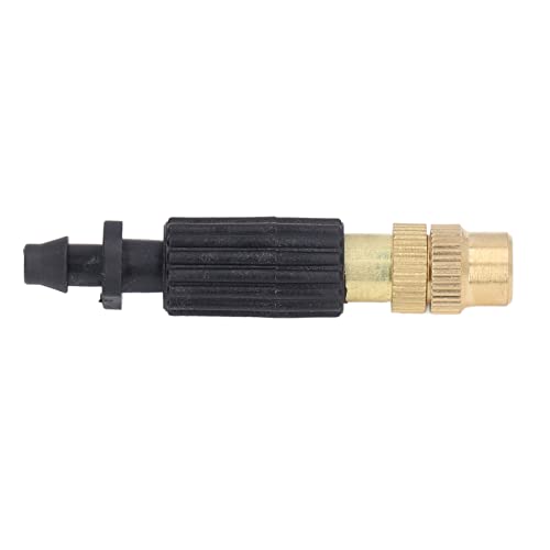 Atomizing Nozzle, Cooling Standard Size Brass Detachable Drip Irrigation Sprayer Humidification for Garden for 4/7mm Pipe