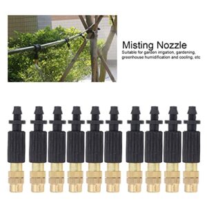 Atomizing Nozzle, Cooling Standard Size Brass Detachable Drip Irrigation Sprayer Humidification for Garden for 4/7mm Pipe