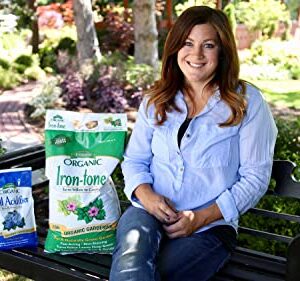 Espoma Organic Iron-Tone 3-0-3 Organic Fertilizer and Plant Food to Help Correct Iron Deficiency (Chlorosis). 5 lb. Bag. Turns Yellow to Green, Non Staining Iron - 3 Pack